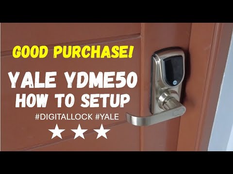 DIGITAL DOOR YALE YDME50 - Pin Code Reset and Card Setup Tutorial