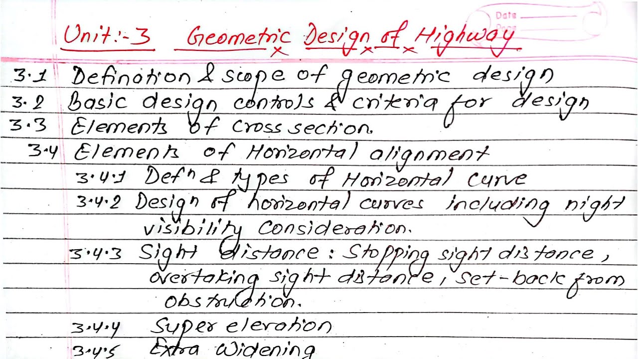 Unit:3 | Geometric Design of Highway | Prashant YT | BE Civil | CTEVT,TU,PU,PoU | Cross Section |