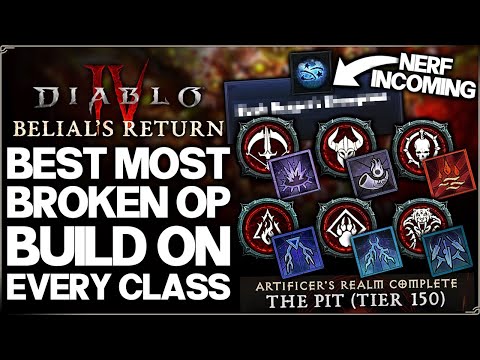 Diablo 4 - New Best OP HIGHEST DAMAGE Build For Every Class - Season 8 Class Ranking & Builds Guide!
