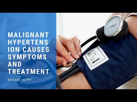 malignant hypertension causes symptoms and treatment