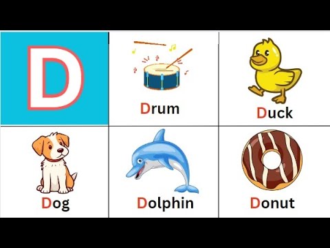 D Letter Words for kids | words that starts with Letter D | Letter D words with pictures