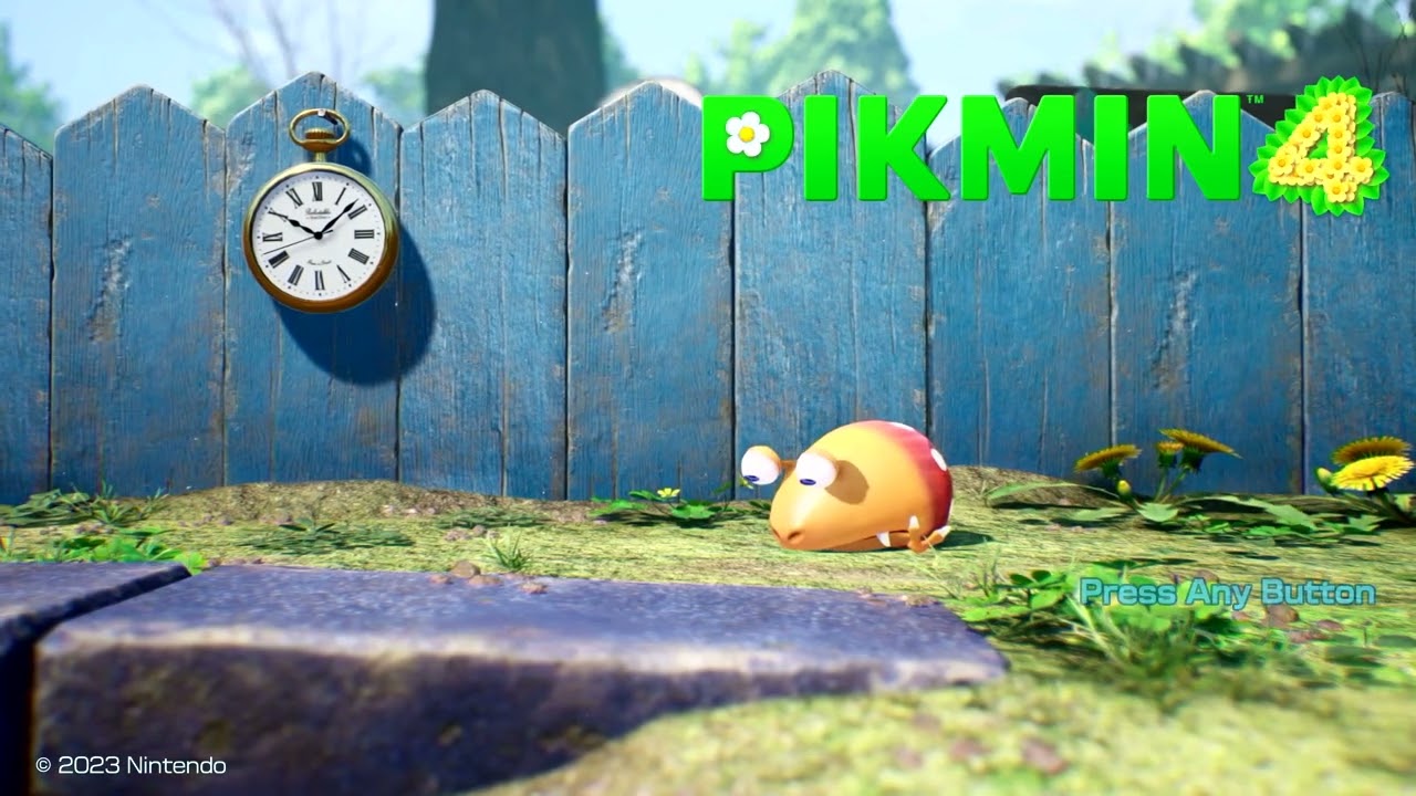 Pikmin 4 Title Screen (Switch)