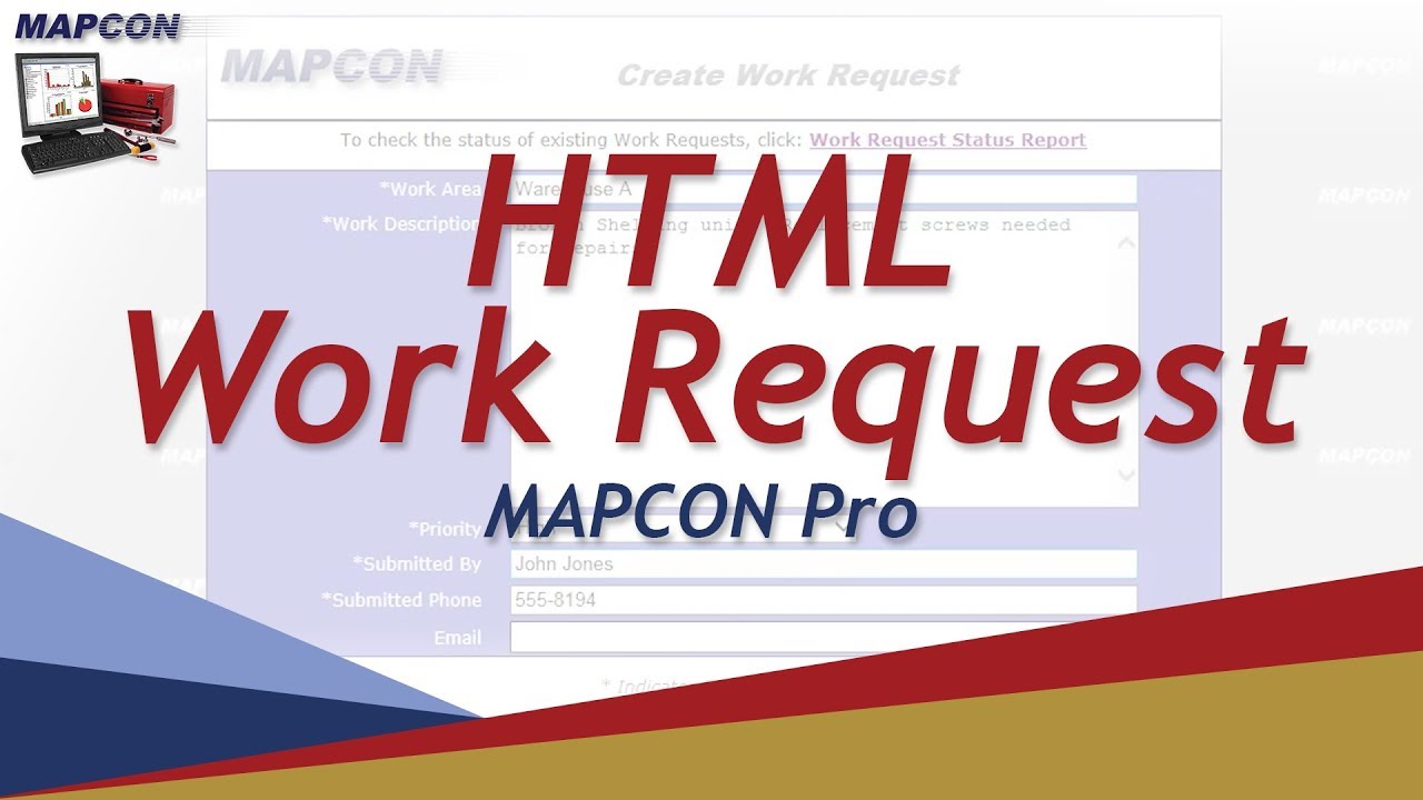 HTML Work Request  -MAPCON CMMS