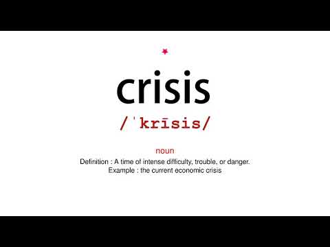 How to pronounce crisis - Vocab Today