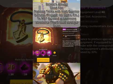What Each Epic Accessory in Rise of Kingdoms is for Equipment Basics #strategyliveshere #shorts