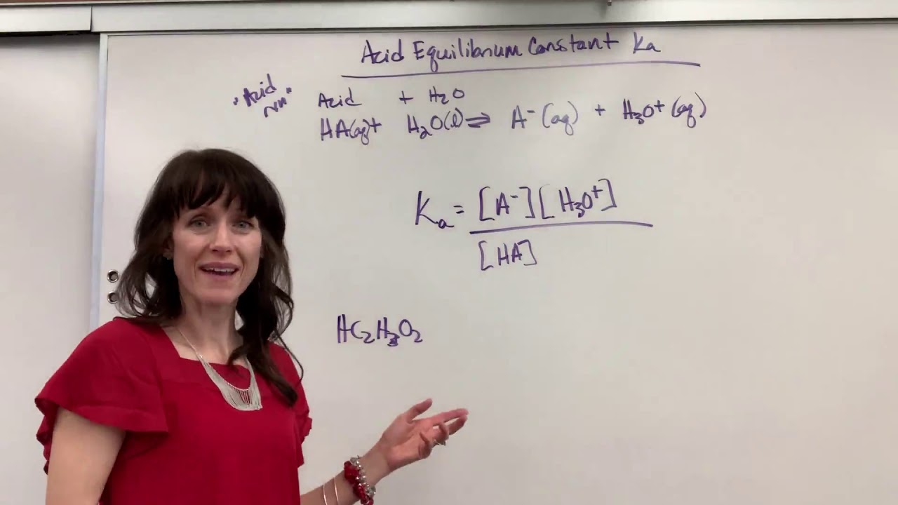 Acid Equilibrium Constant Ka