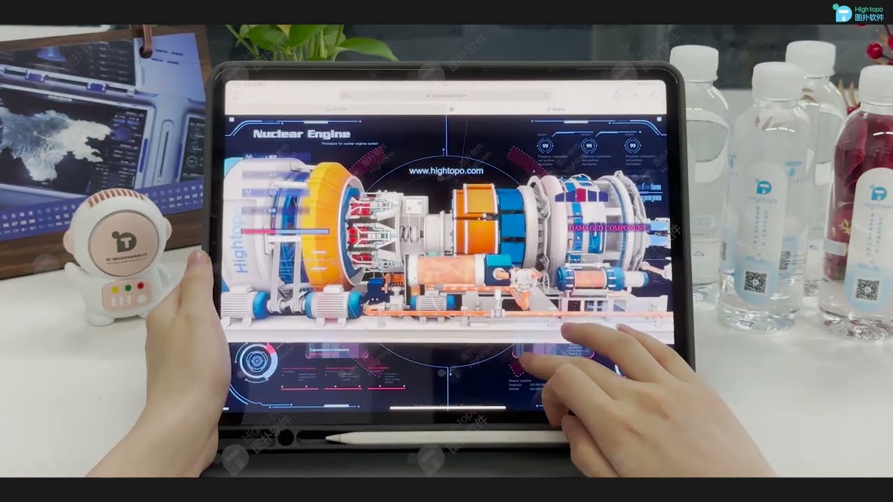 The Digital Twin of Nuclear Engine | 3D Engine Disassembly and Assembly | Free SDK Trial