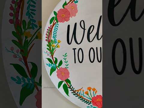 DIY Home Decor Idea #DIY #welcome #home #india #canada #signs #frontdoor #shorts #ytshorts