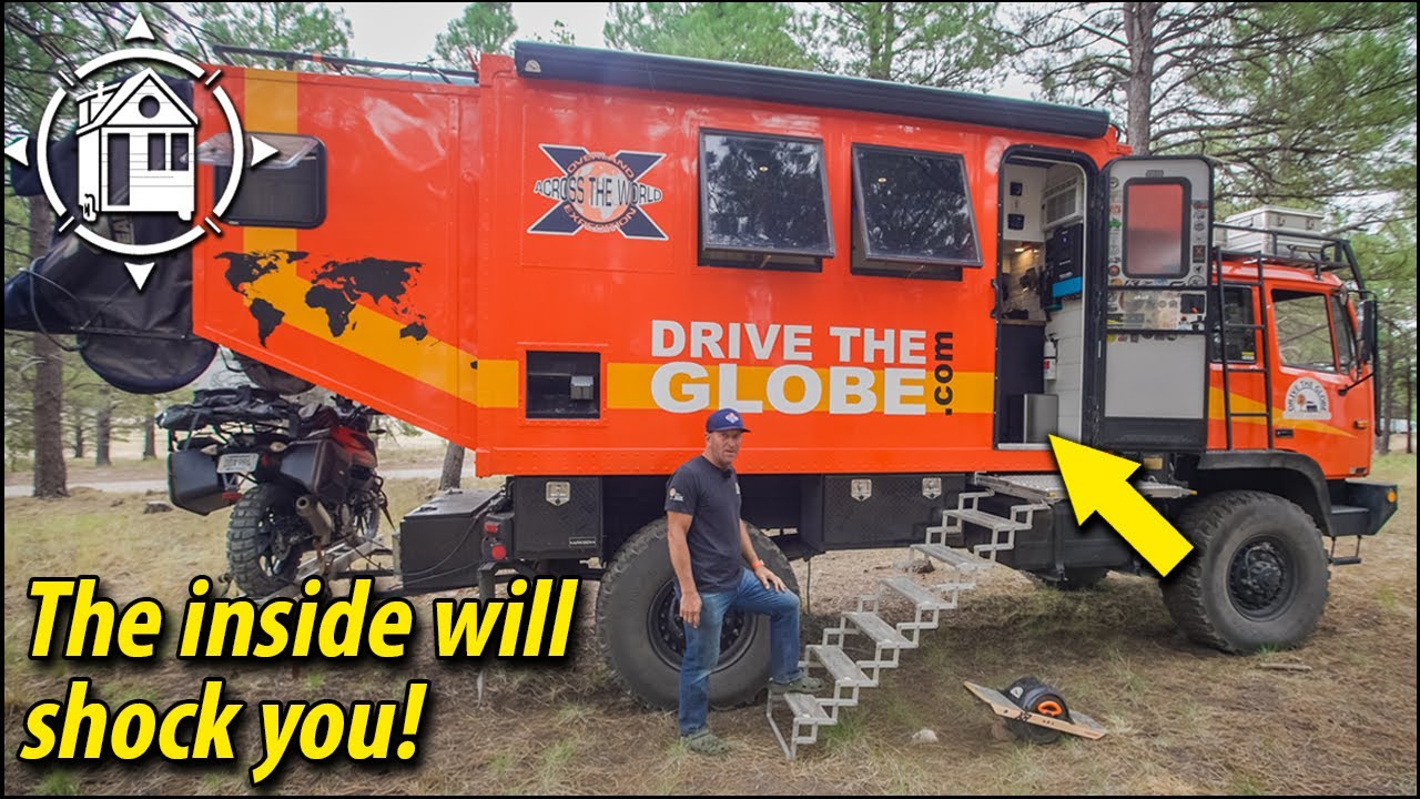 Army truck to tiny home overlander (the inside is gorgeous)!