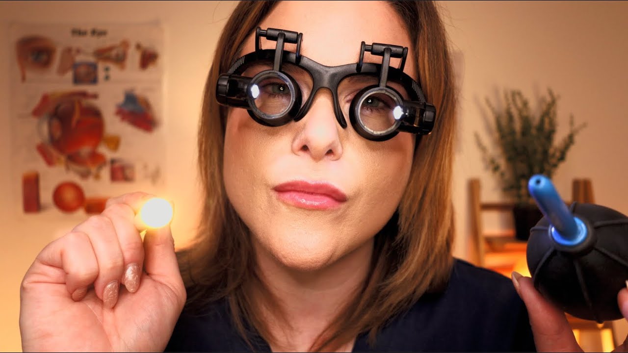 ASMR Glaucoma Eye Test | Eye Pressure Check & Full Examination