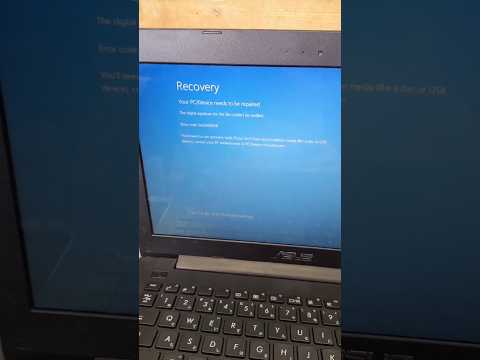 Recovery options in window 10/ whtas problem