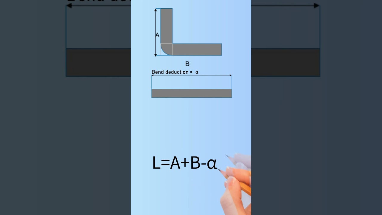 Bend deduction and flat length.#sheetmetalpro #sheetmetal #pressbrake
