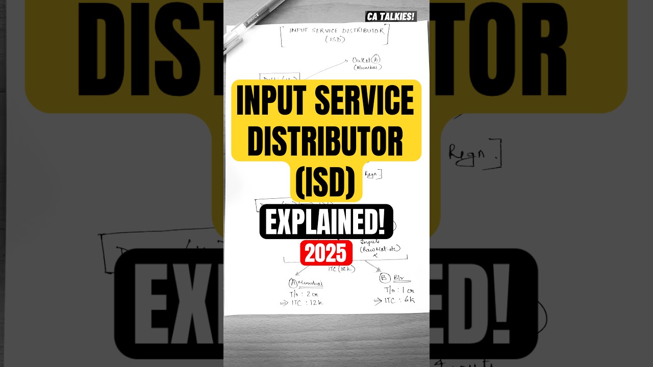 What is ISD in GST? | Input Service Distributor Explained | Meaning of ISD in GST | 2025 (GSTR-6)