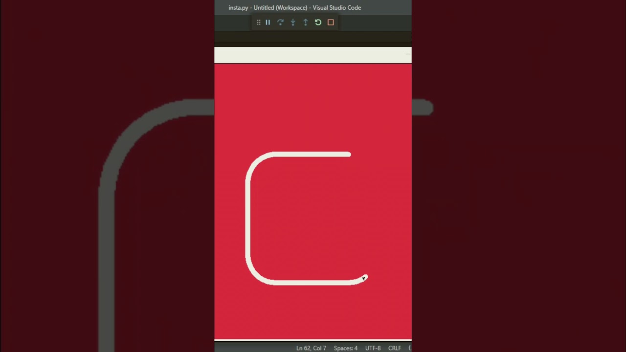 Instagram Reels Logo Using Python #shorts #python