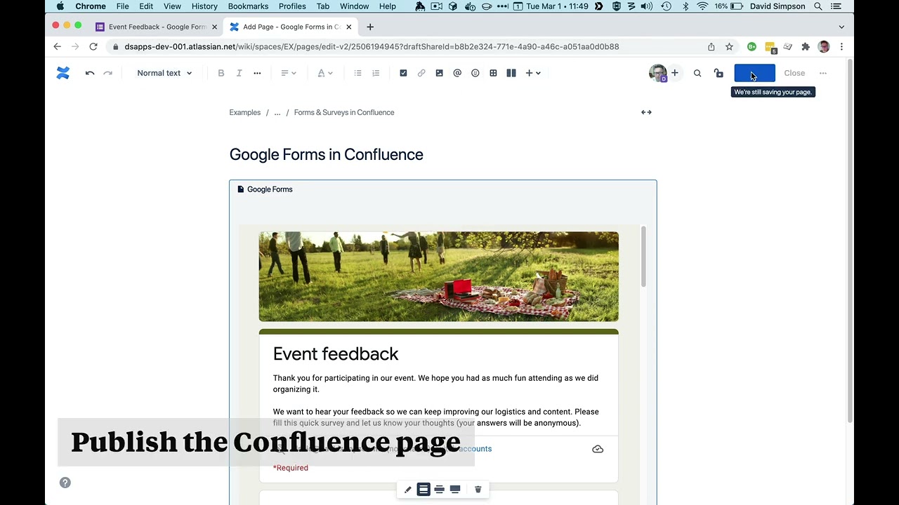 Google Forms – Forms & Surveys in Confluence
