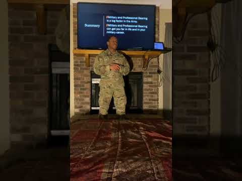 Sgt. Sumlin Presentation on Military and Professional Bearing