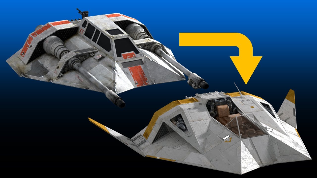 Making a Civilian T-47 Snowspeeder