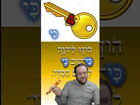 for - כִּי Hebrew word of the day #shorts