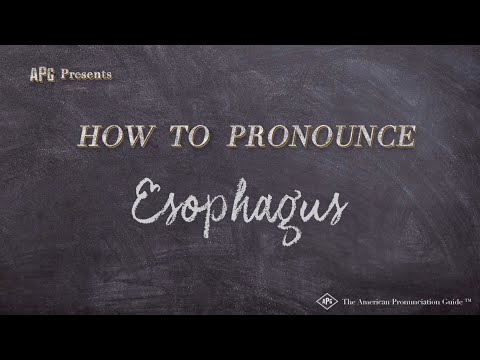 How to Pronounce Esophagus (Real Life Examples!)