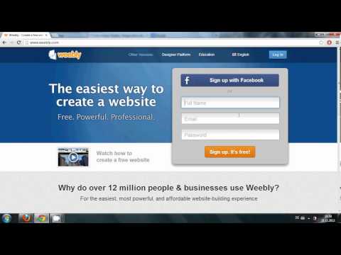 Webdesign#1: Weebly: How to make a website for free , Make a Free Website