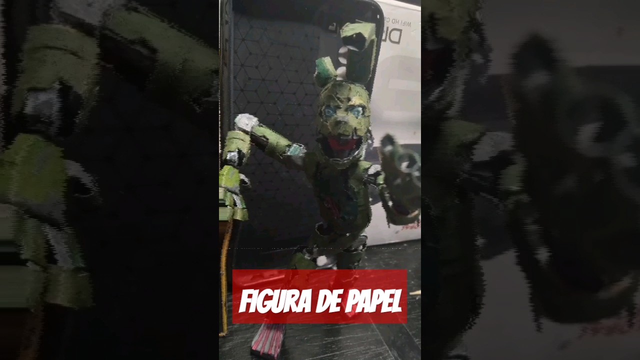 Springtrap easy paper figure #robot #diy #fnaf #papercraft