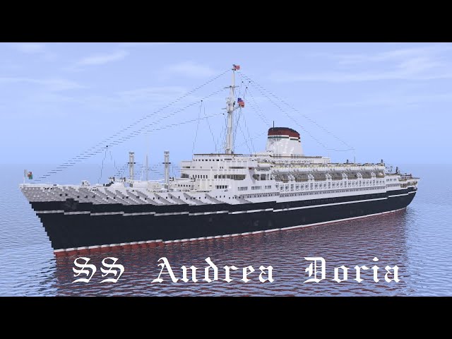 Ocean liner SS Andrea Doria Minecraft Map