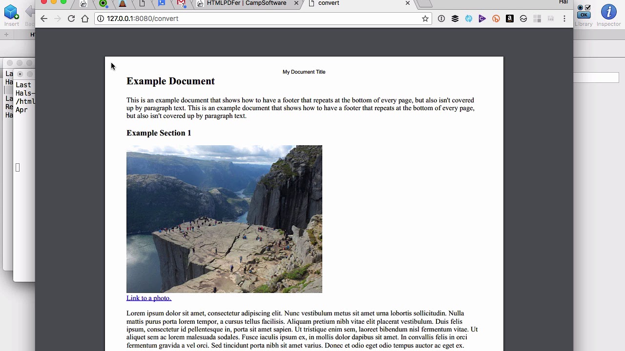 HTMLPDFer - Convert HTML to PDF in Web App or FileMaker
