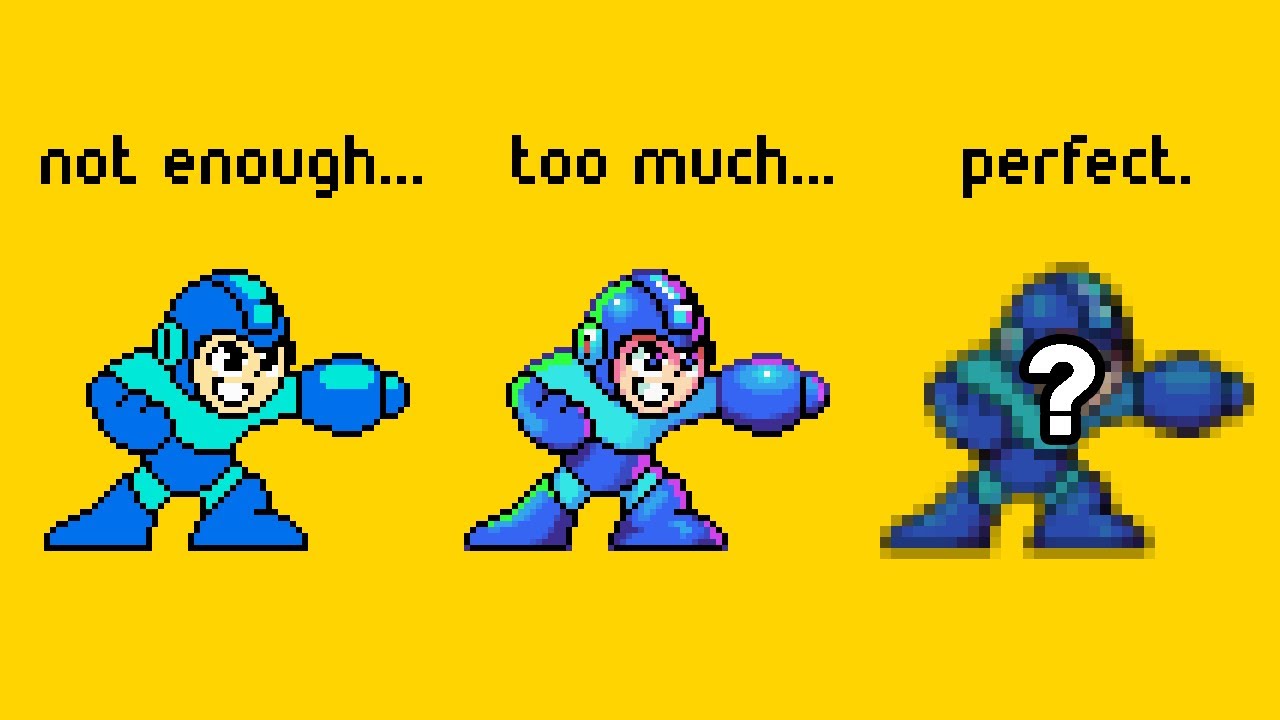 Let’s find the right amount of detail for that Mega Man sprite