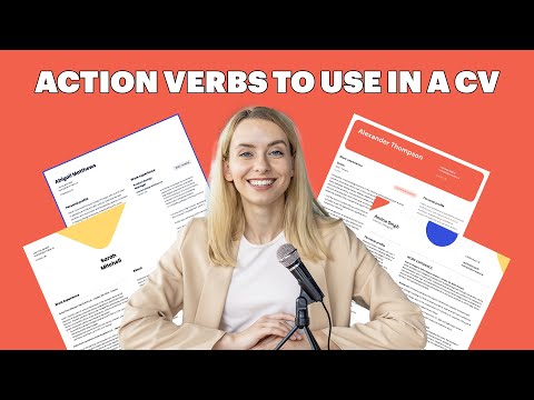 How to Use Action Verbs for a CV #CVMaker