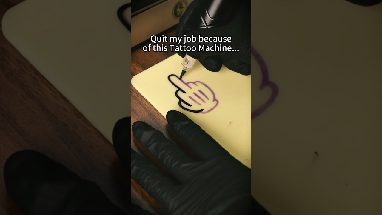 Precision Tattoo Pen for Flawless Artwork! #practice #tattoo #wormholetattoo #shorts #tattoomachine