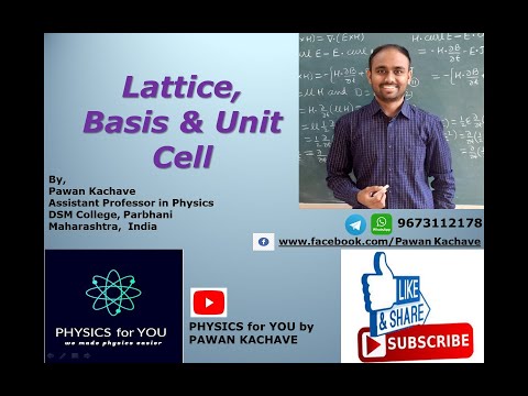 Lattice, Basis, Translation Vectors and Unit Cell