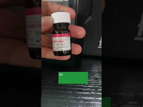 quality control (Biorad) level 1 QC #laboratory#chemistry #chemistrytest #chemistryanalyzer