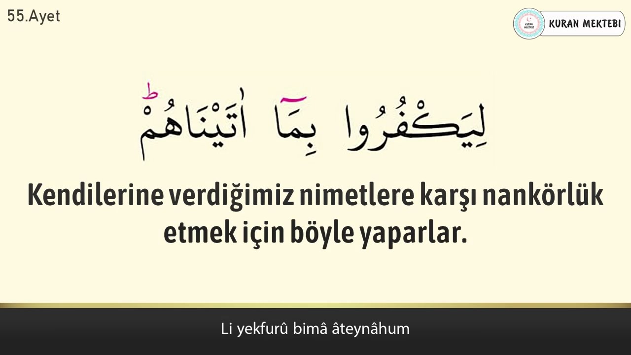Nahl suresi anlamı dinle hızlı okuyuş Davut Kaya Nahl suresi arapça ...