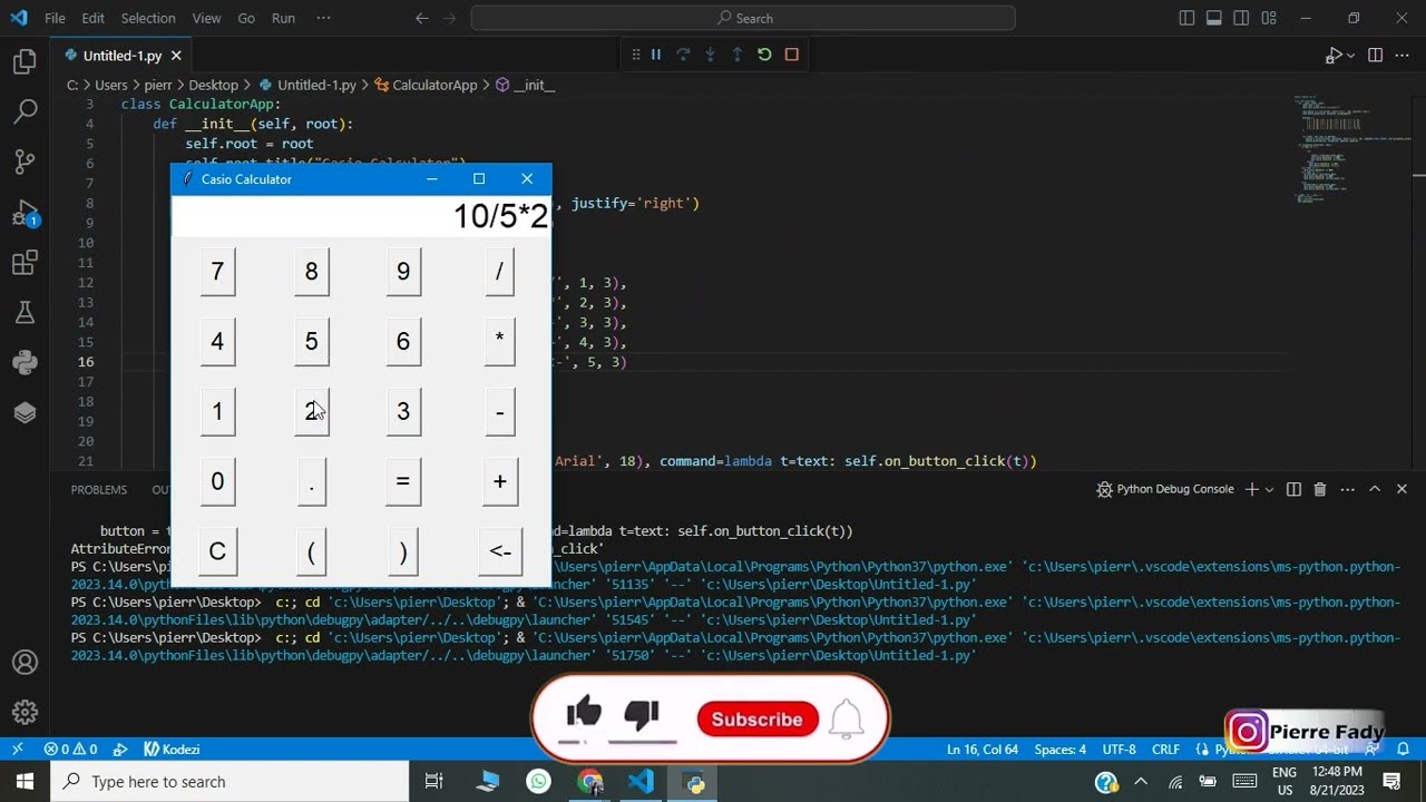 Build a Feature-Rich Casio-Style Calculator GUI with Python and Tkinter