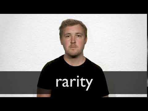 How to pronounce RARITY in British English