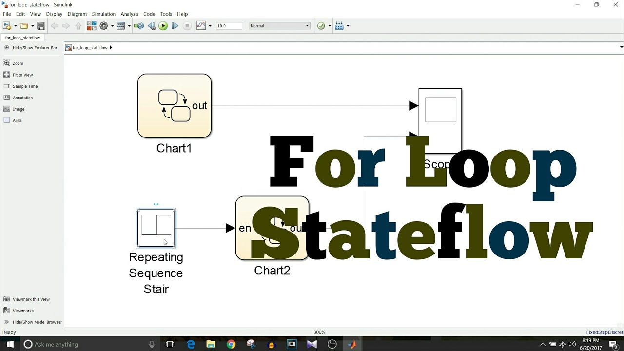 Simulink Tutorial - 32 - For Loop In Stateflow