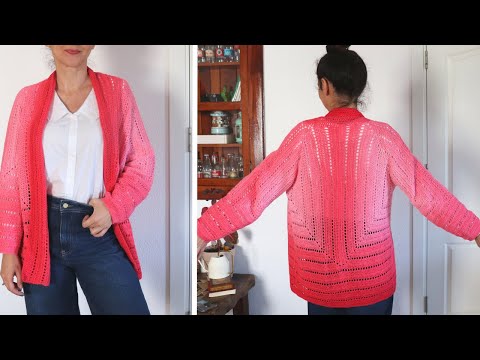 How To Crochet A Hexagon Cardigan For All Sizes