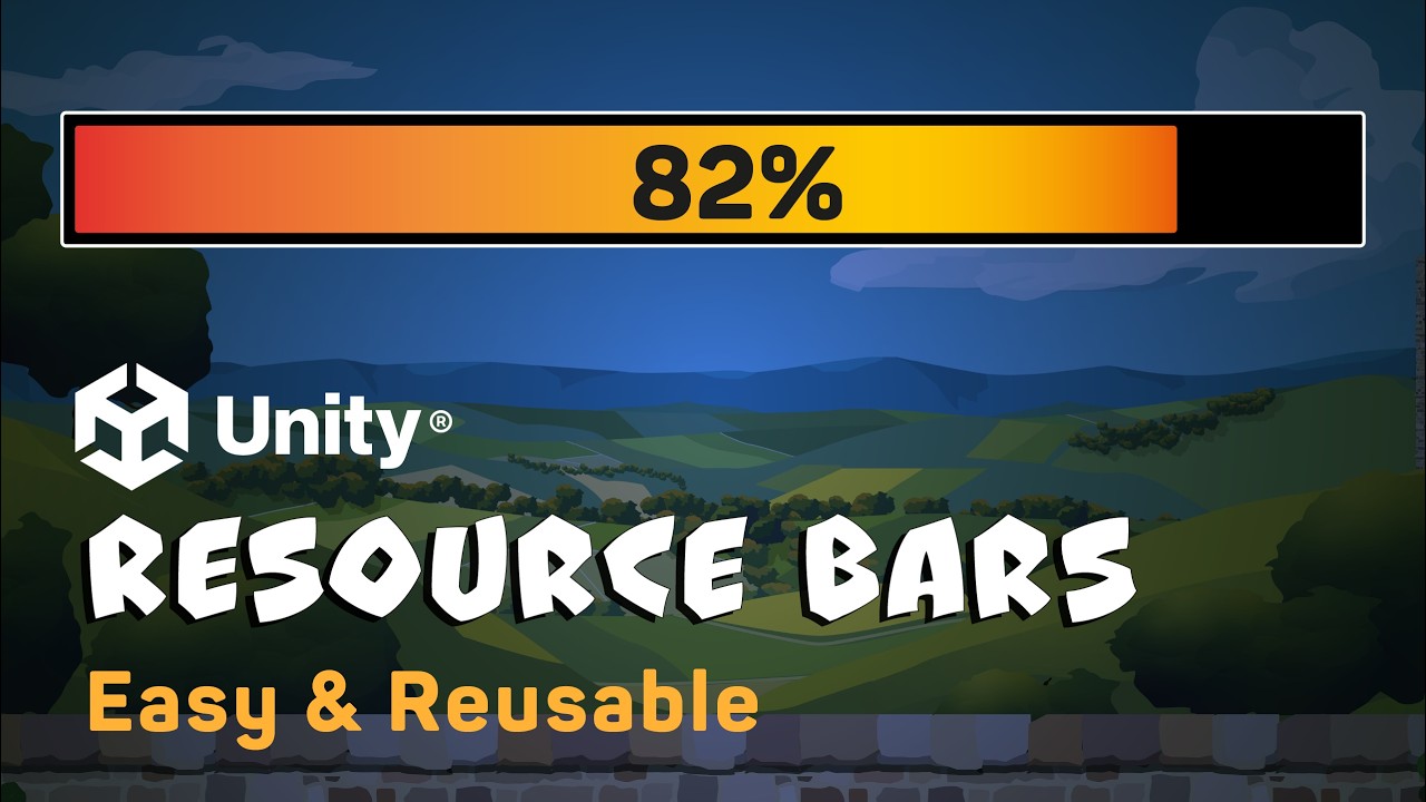 How to Create a reusable Resource Bar in Unity 6 💛 For HP, MP, Energy, Progress bars...