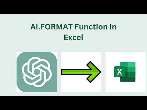 AI.FORMAT Function in Excel - ChatGPT for Excel