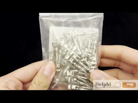 P-12124587/100 Weather Pack Male Pin Terminal | Delphi Connectors