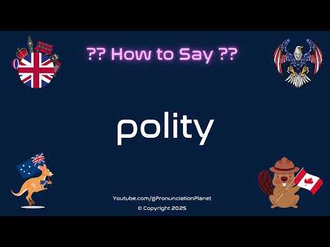 ๐๏ธ ๐ How to Pronounce polity? (CORRECTLY) | Pronunciation Planet