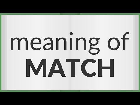 Match | meaning of Match