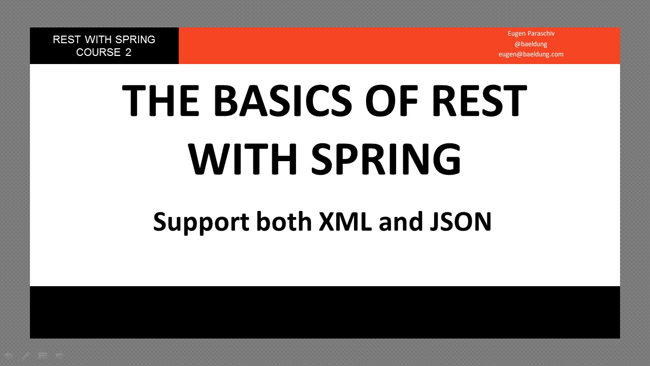 Support both XML and JSON in a Spring API (RWS - Module 2 - Lesson 5)