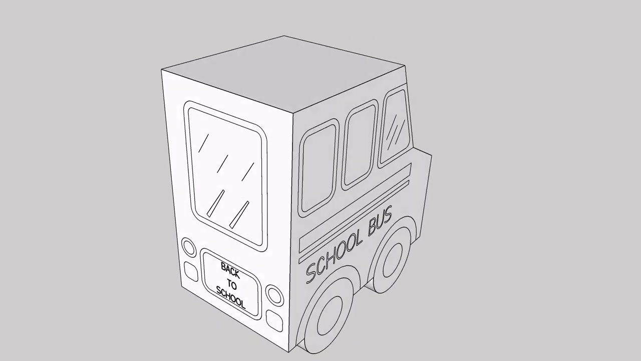 School bus template Printable Craft Sheets, Yelow School bus, Coloring school bus, back to school