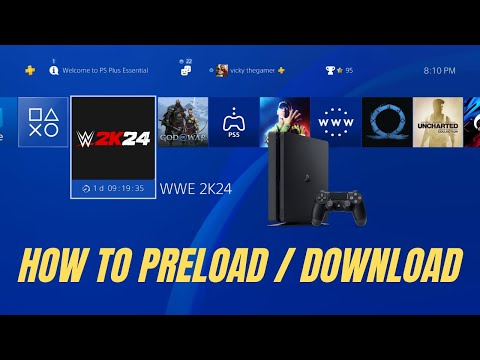 How to Preload or Download WWE 2K24 in PS4