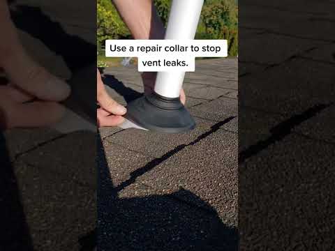Easy vent pipe leak repair. #shorts #roof #roofer #roofing #roofrepair #roofershelper #repair #diy