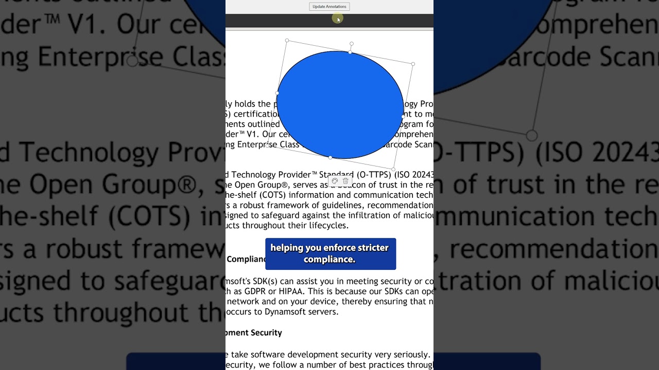 Annotation Tools in Dynamsoft Document Viewer 2.1 #javascript