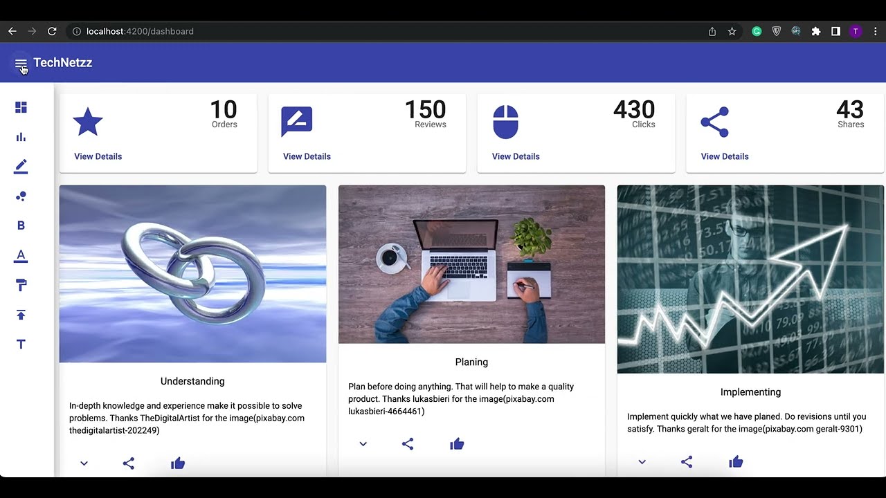 How to Create an Angular Material Admin Dashboard