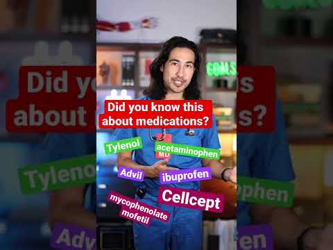 Medications have two names : brand name and generic name #health #wellness #medication #pharmacy