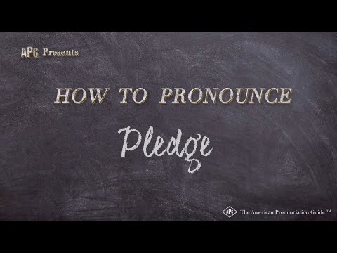 How to Pronounce Pledge (Real Life Examples!)